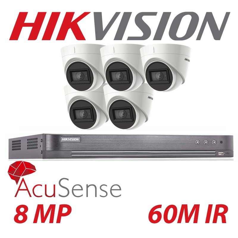 8 Channel CCTV Kit: Hikvision 8CH Kit with BNC Cables ∙ Doris CCTV