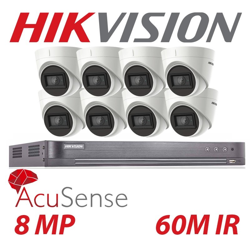 8 Channel CCTV Kit: Hikvision 8CH Kit with BNC Cables ∙ Doris CCTV