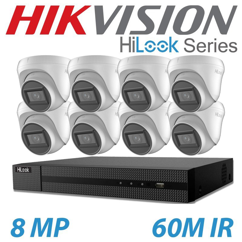 8 Channel CCTV Kit: Hikvision 8CH Kit with BNC Cables ∙ Doris CCTV