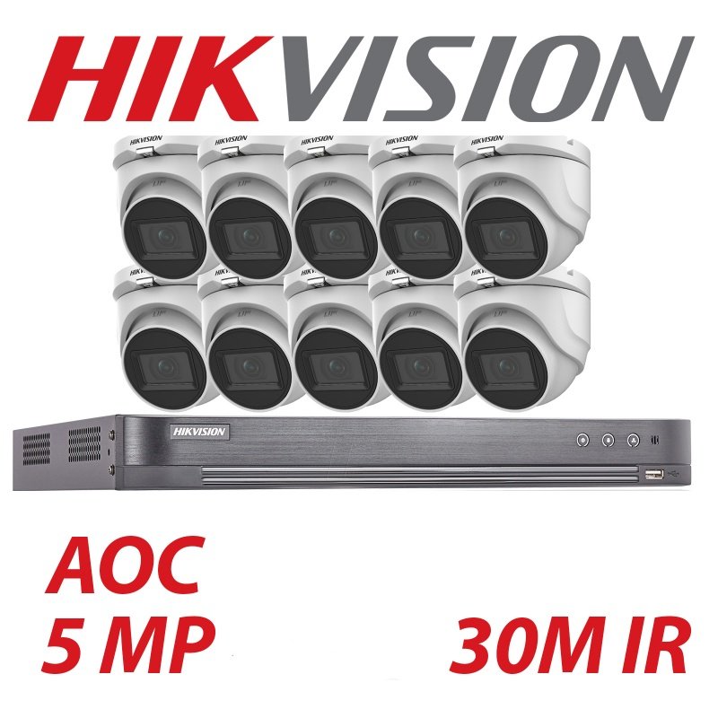 16 Channel CCTV Kit: Hikvision 16CH Kit & BNC Cables ∙ Doris CCTV