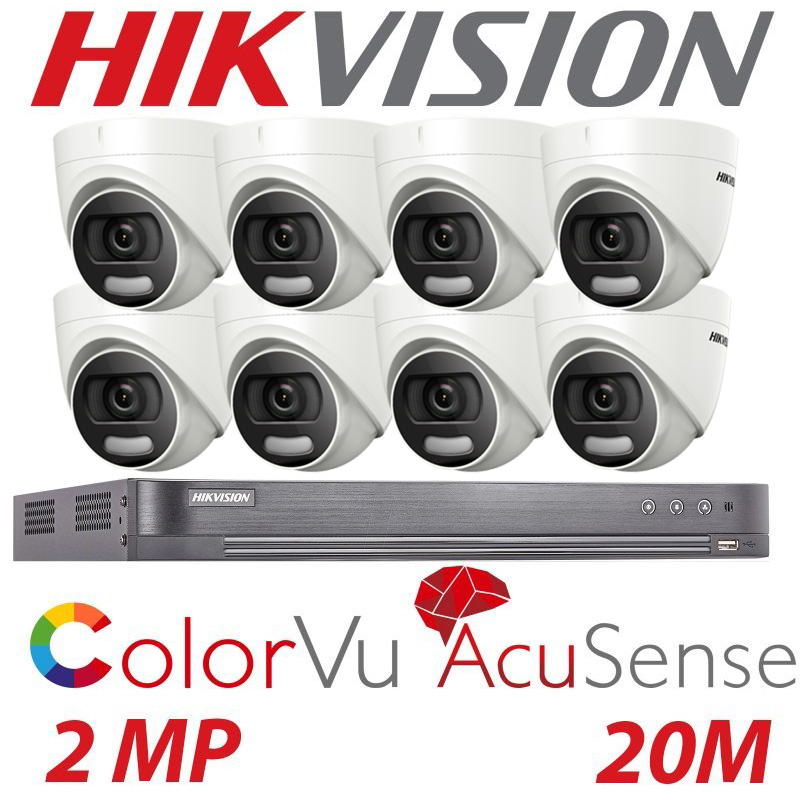 8 Channel CCTV Kit: Hikvision 8CH Kit with BNC Cables ∙ Doris CCTV