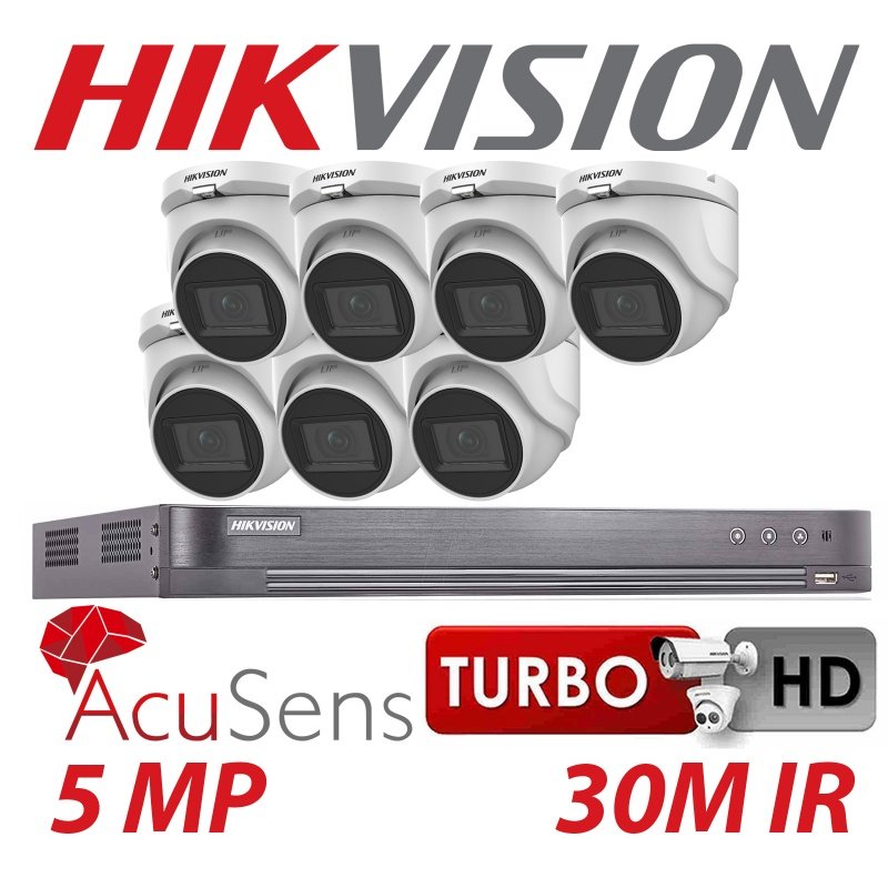 8 Channel CCTV Kit: Hikvision 8CH Kit with BNC Cables ∙ Doris CCTV