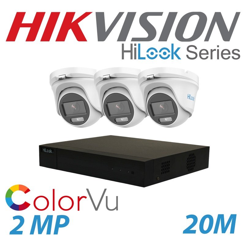 4 Channel CCTV Kit: Hikvision 4CH Kit with BALUNS + PSUs ∙ Doris CCTV