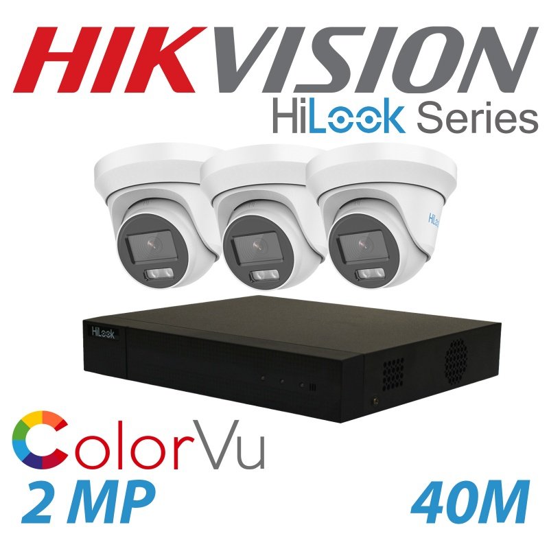 4 Channel CCTV Kit: Hikvision 4CH Kit with BALUNS + PSUs ∙ Doris CCTV