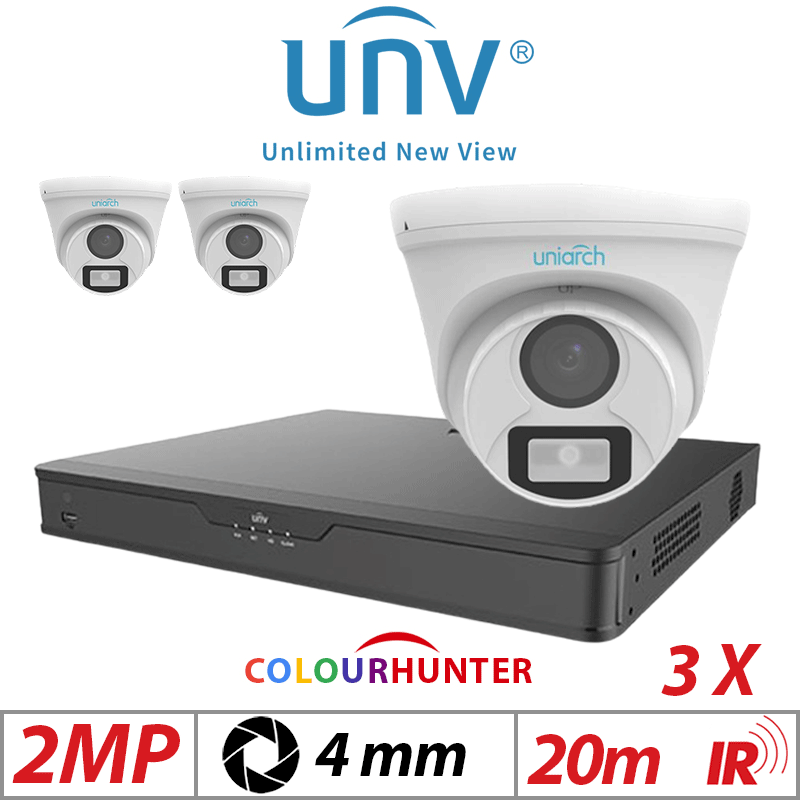 4 Channel CCTV Kit: Hikvision 4CH Kit with BNC Cables ∙ Doris CCTV