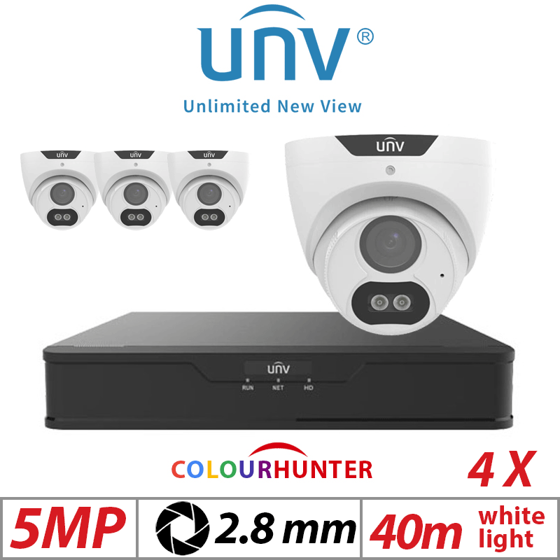 4 Channel CCTV Kit: Hikvision 4CH Kit with BNC Cables ∙ Doris CCTV