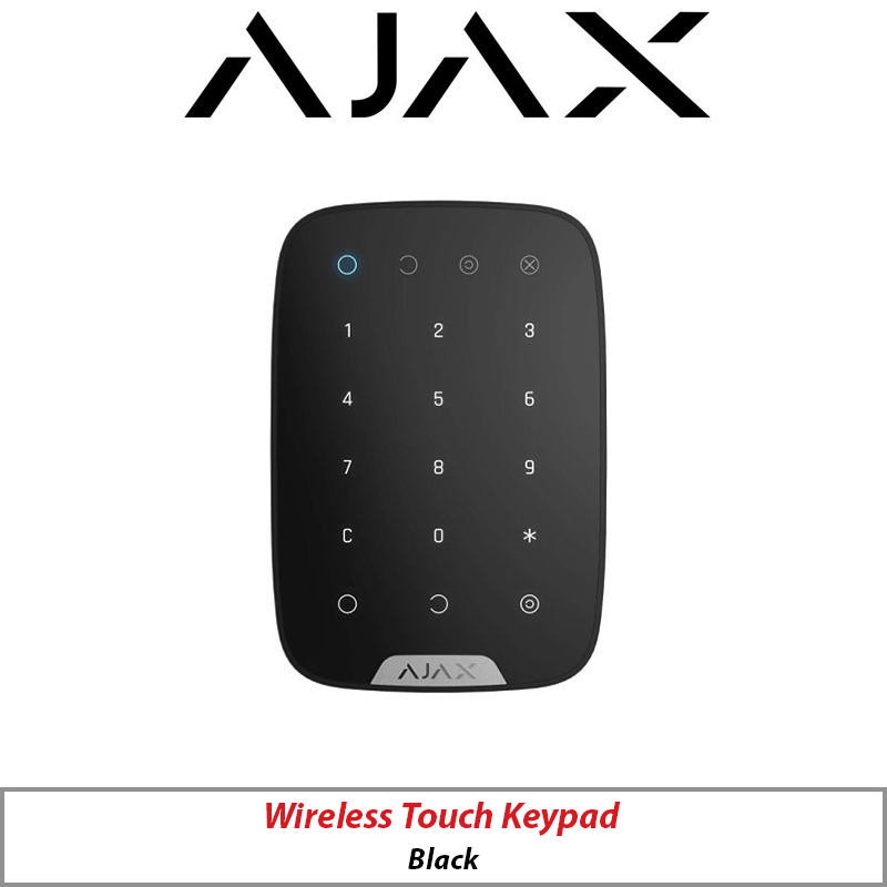 AJAX WIRELESS TOUCH KEYPAD BLACK AJAX-22672-BLACK ∙ Doris CCTV