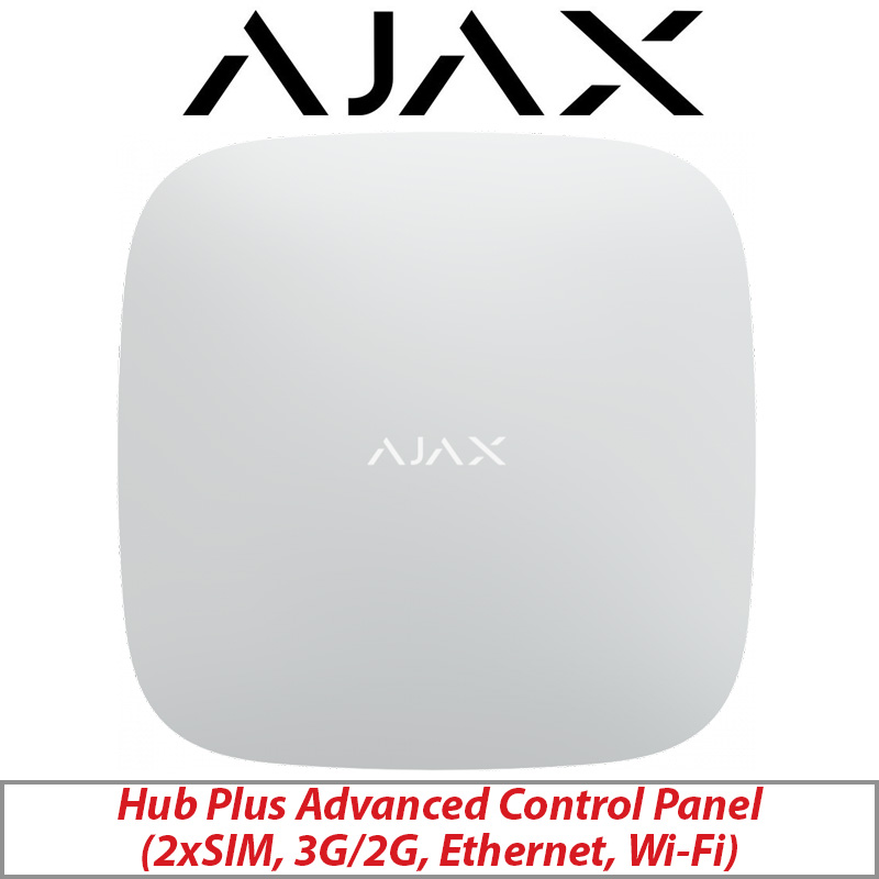 AJAX HUB PLUS CONTROL PANEL - DUAL GSM WIFI AND ETHERNET AJAX-22915 WHITE ∙ Doris CCTV