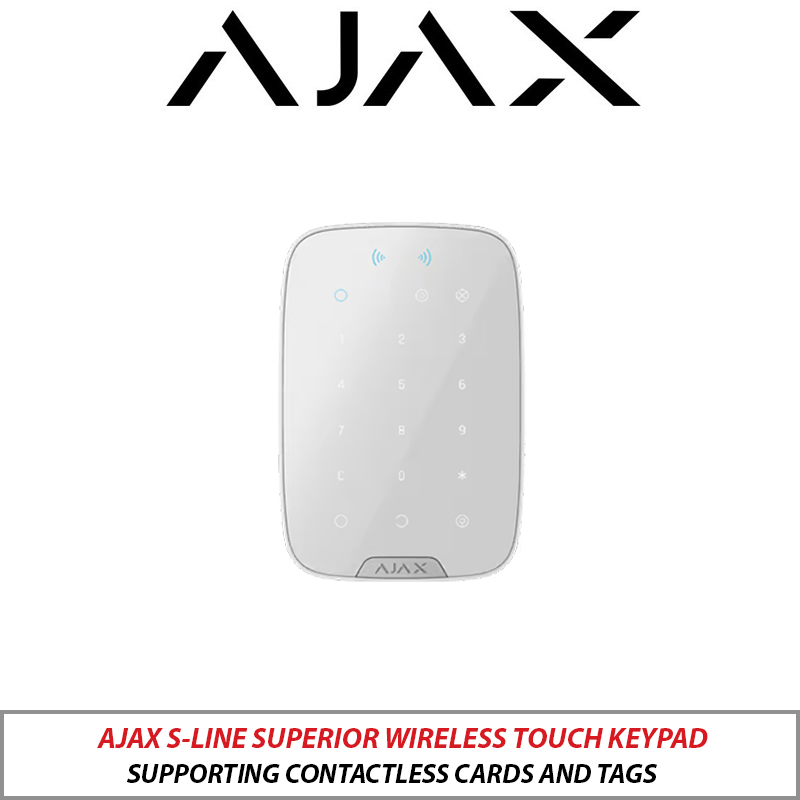 AJAX S-LINE SUPERIOR WIRELESS TOUCH KEYPAD SUPPORTING CONTACTLESS CARDS ...