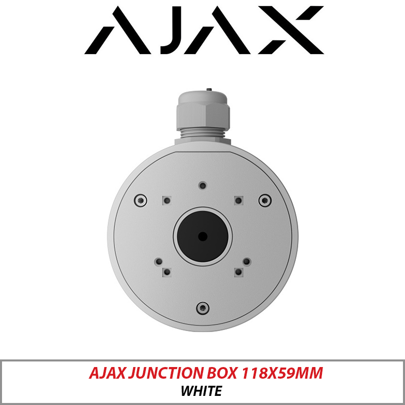 AJAX WHITE JUNCTION BOX 118X59MM AJAX-88881-WHITE ∙ Doris CCTV