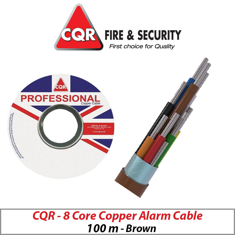 COPPER ALARM 8 CORE CABLE 100M BROWN CAB8/BR/100M ∙ Doris CCTV