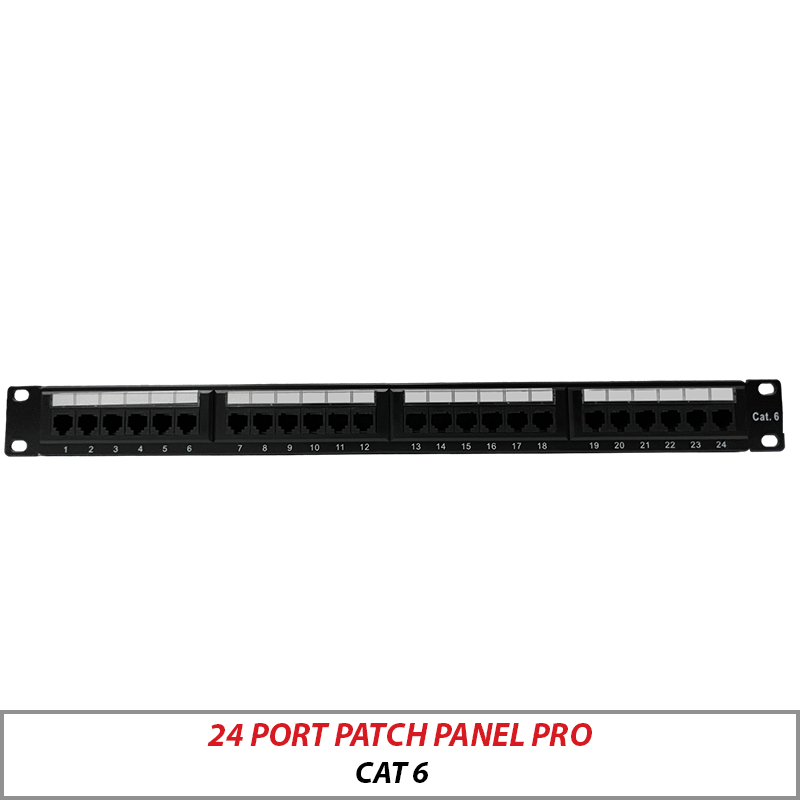 CAT6 24 PORT PATCH PANEL PRO CABINET-UTP-PORT-24-PRO ∙ Doris CCTV