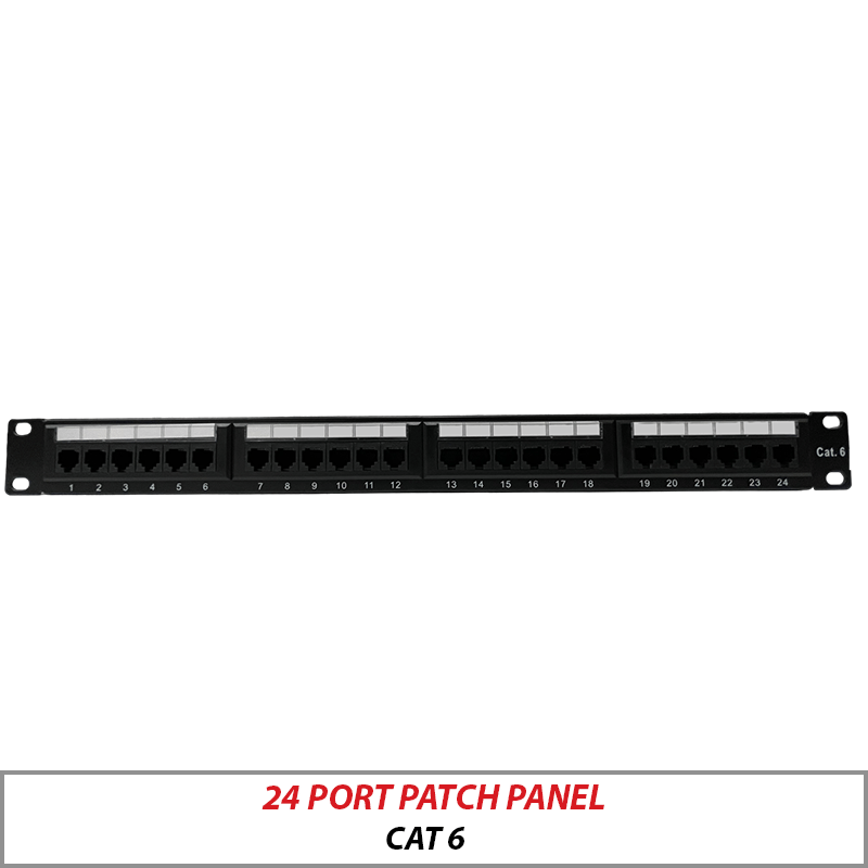 CAT6 24 PORT PATCH PANEL CABINET-UTP-PORT-24 ∙ Doris CCTV