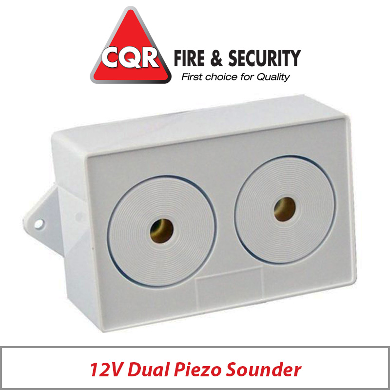 DUAL PIEZO SOUNDER 12V INDOOR USE WHITE SOSB1L ∙ Doris CCTV