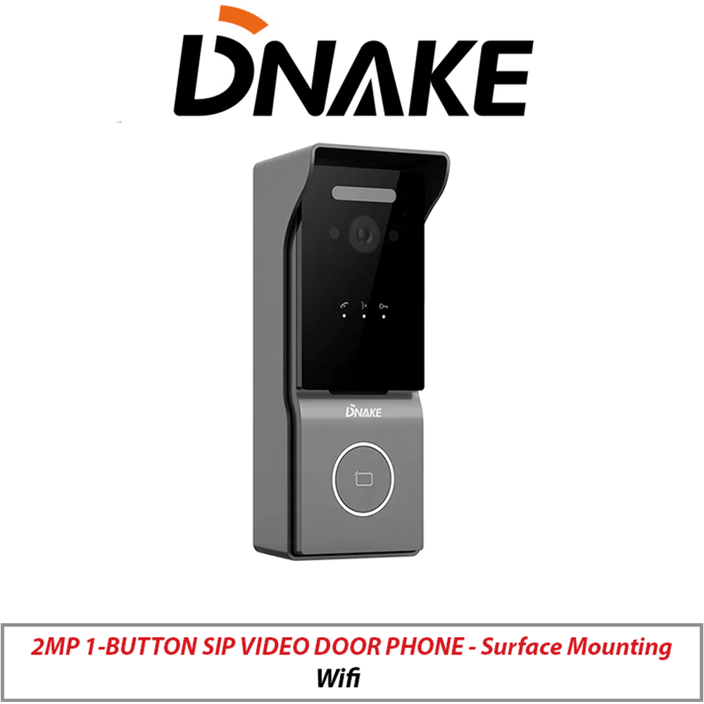 DNAKE 2MP Wi-Fi SIP Video Door Phone, 1-Button Intercom (C112A) ∙ Doris ...