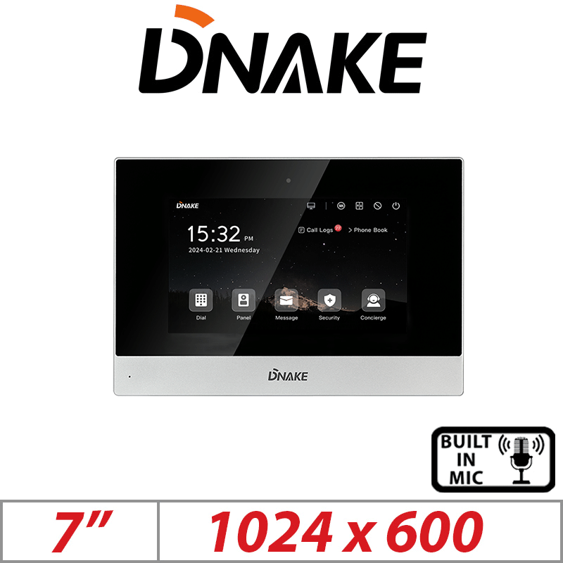 DNAKE 7 INCH TFT LCD INDOOR MONITOR E215-2 ∙ Doris CCTV
