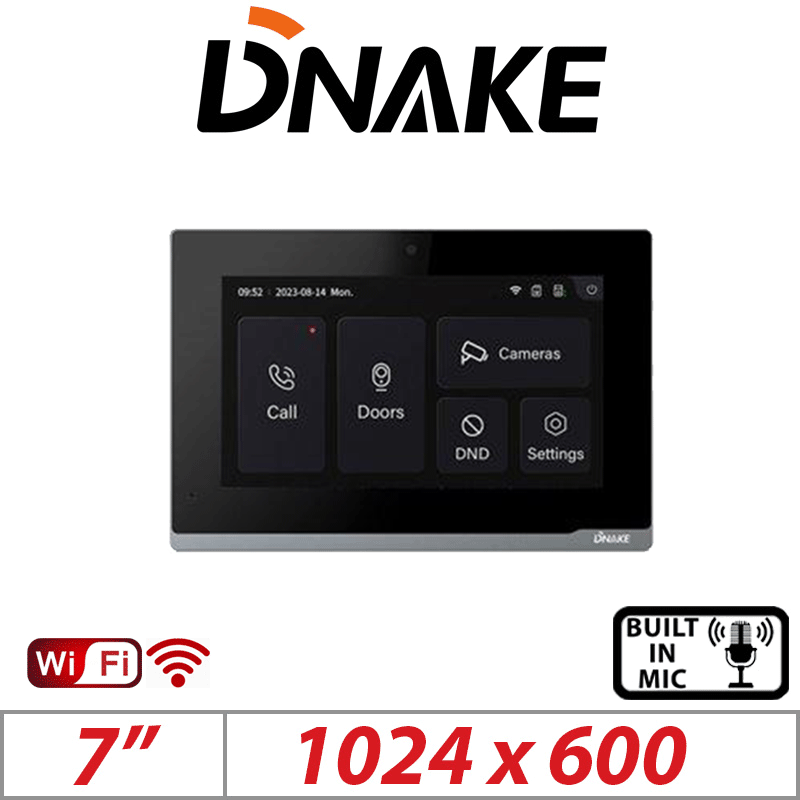 DNAKE 7 INCH TFT LCD INDOOR WIFI MONITOR E217W-2 ∙ Doris CCTV