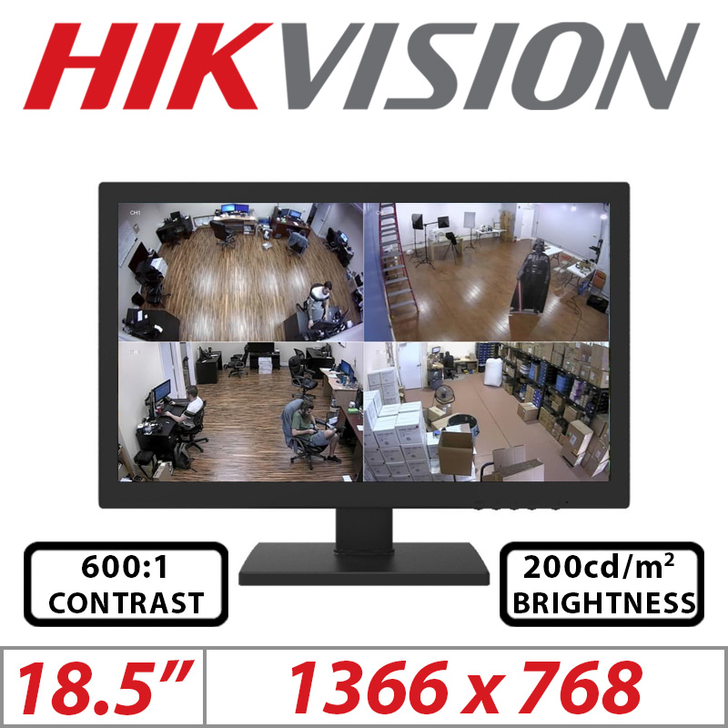 HIKVISION 18.5" FULL HD LED MONITOR DS-D5019QE-B ∙ Doris CCTV