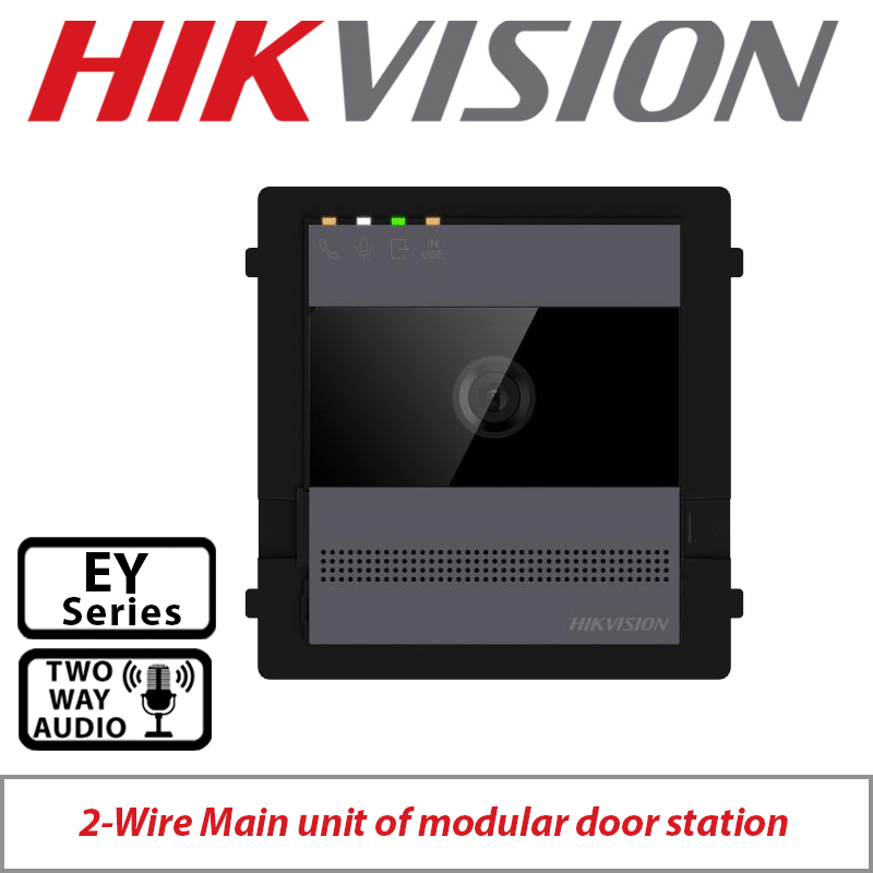 2MP HIKVISION ALUMINUM TWO WIRE MAIN UNIT VIDEO INTERCOM DOOR STATION ...
