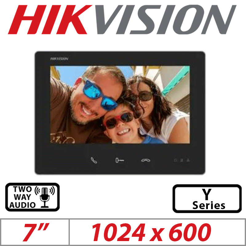 HIKVISION 7 INCH TOUCH SCREEN INDOOR 2-wire VIDEO INTERCOM STATION - DS ...