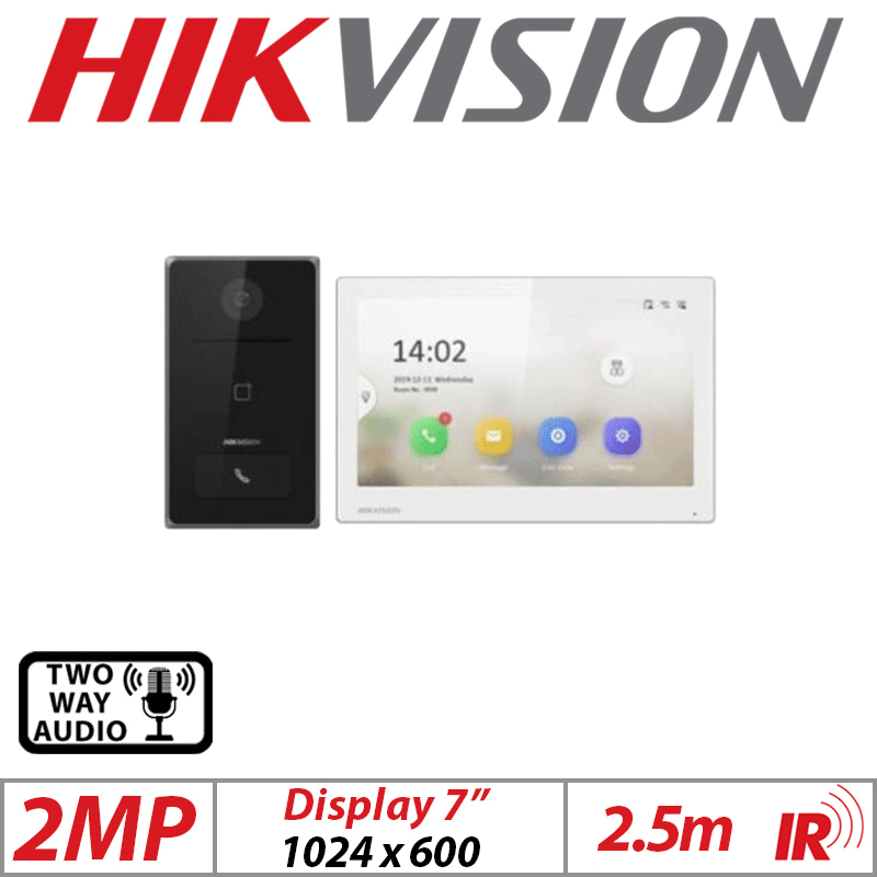 2MP HIKVISION VIDEO INTERCOM VILLA DOOR STATION KIT DS-KIS608-P ∙ Doris ...