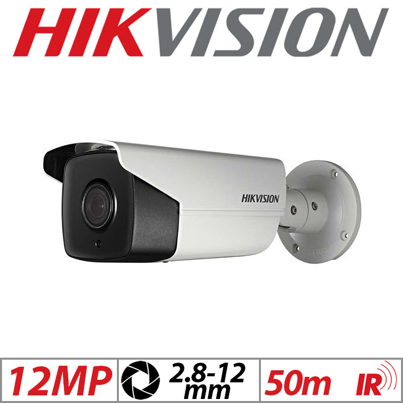 12MP 4K HIKVISION SMART BULLET IP NETWORK CAMERA WITH MOTORIZED ...