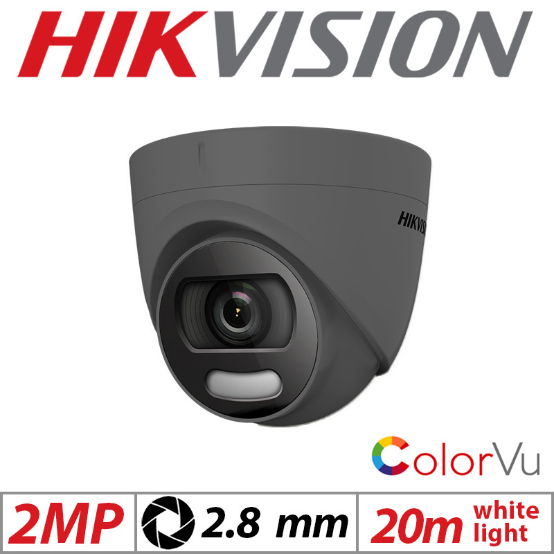 2MP 1080P HIKVISION COLORVU DOME 3.6MM 20M 4 IN 1 COLOURVU DS-2CE72DFT ...
