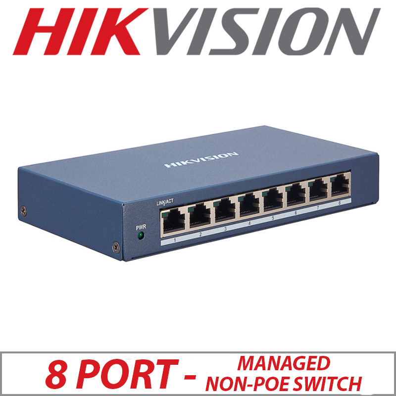 8 PORT HIKVISION POE SMART MANAGED SWITCH DS-3E1508-E ∙ Doris CCTV
