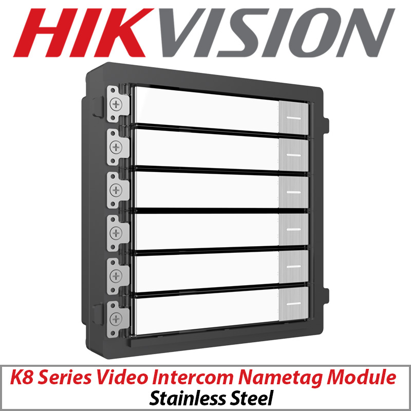 HIKVISION MODULE - K8 SERIES VIDEO INTERCOM NAMETAG DOOR STATION ...