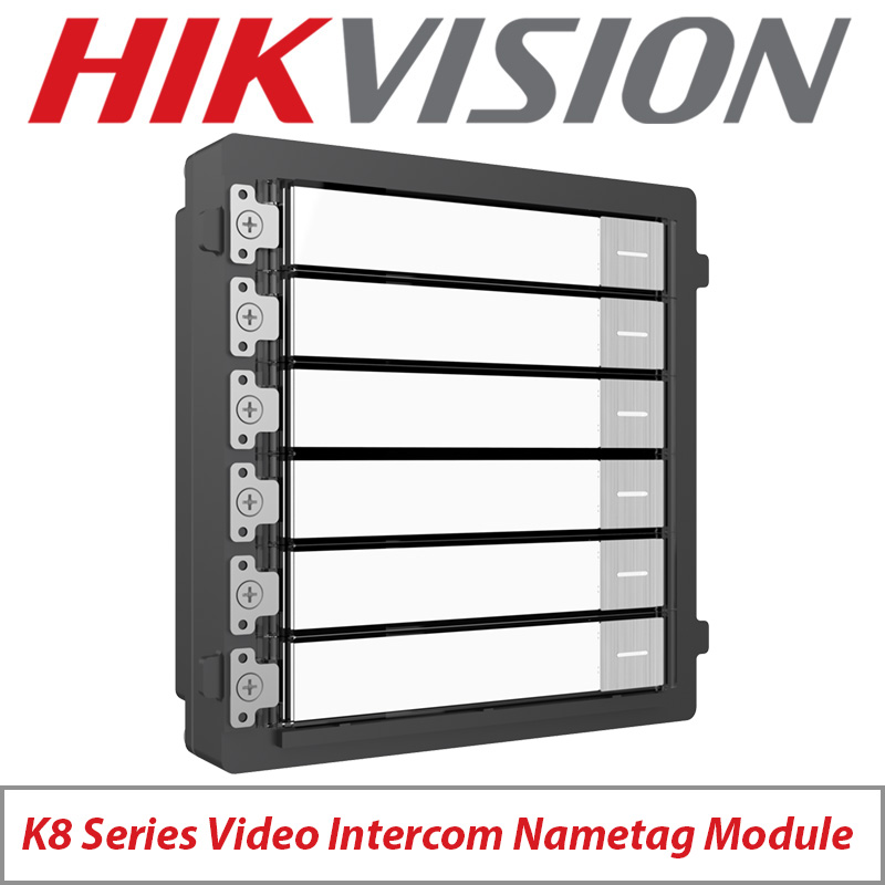 HIKVISION MODULE - K8 SERIES VIDEO INTERCOM NAMETAG DOOR STATION DS-KD ...