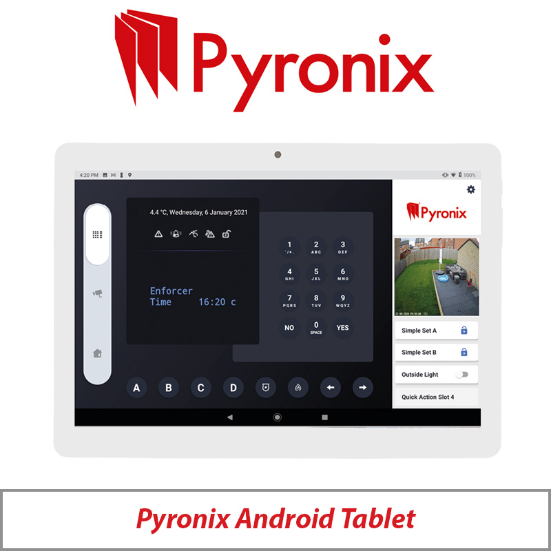 PYRONIX ANDROID TABLET COMPATIBLE WITH V11 PANEL GRADED ITEM G1-ENF ...