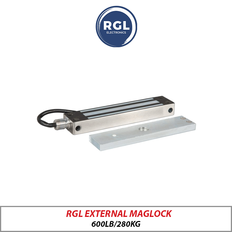 RGL EXTERNAL MAGLOCK, 600LB/280KG HOLDING FORCE, 12/24VDC FOR GATES ...