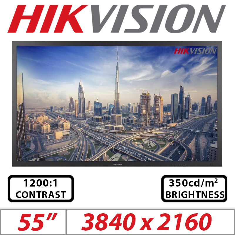 55 INCH HIKVISION MONITOR 4K (BOX SLIGHTLY DAMAGED) - GRADED ITEM ∙ ...