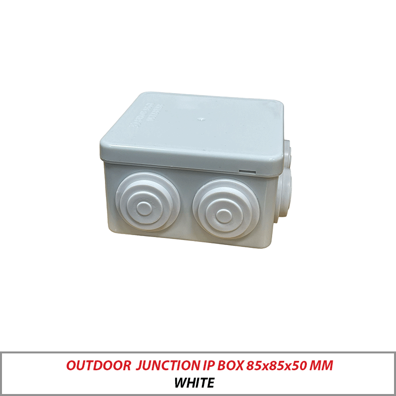 OUTDOOR JUNCTION IP BOX 85x85x50 MM WHITE ∙ Doris CCTV