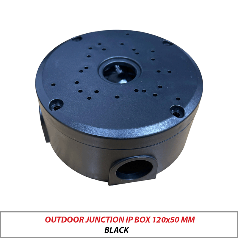OUTDOOR JUNCTION IP BOX 120x50 MM BLACK ∙ Doris CCTV