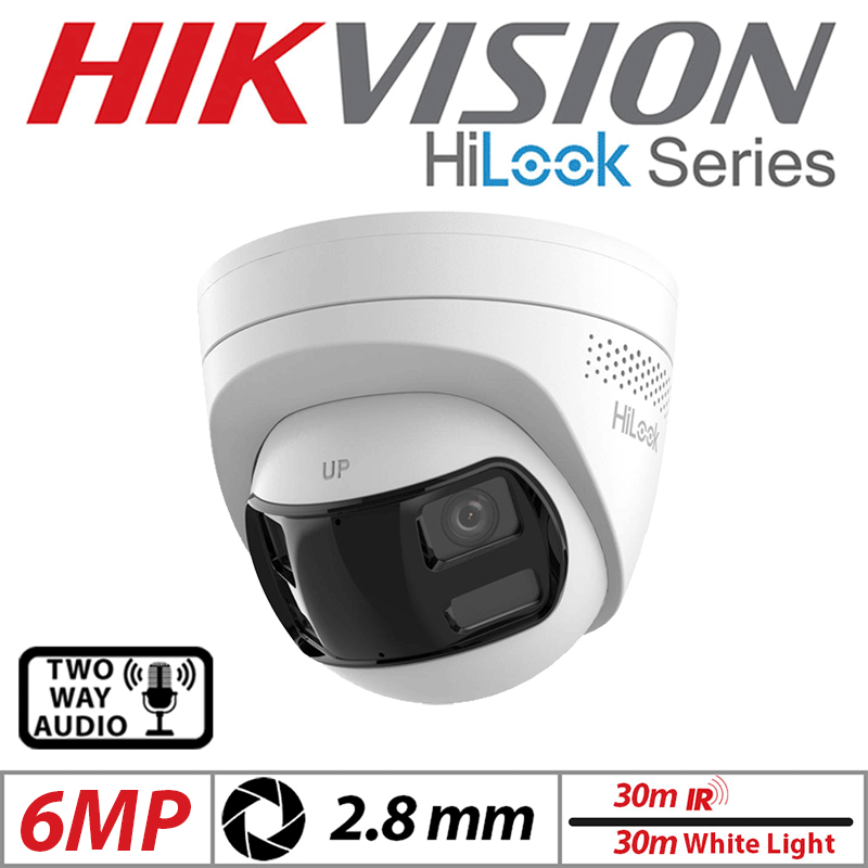 6MP HIKVISION HILOOK IP DOME DUAL-LENS OUTDOOR CAMERA WITH SMART HYBRID ...