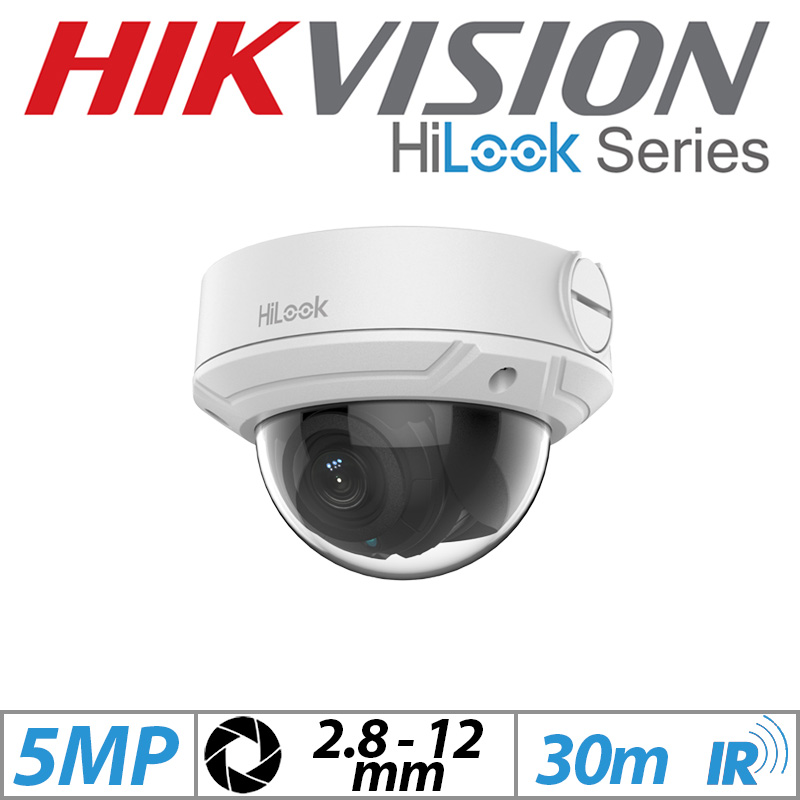 5MP HIKVISION VARIFOCAL 2.8-12MM MOTORISED IP PoE NETWORK DOME CAMERA ...