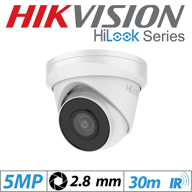 HIKVISION 5MP IP POE CCTV DOME TURRET CAMERA OUTDOOR WIDE ANGLE 30M ...
