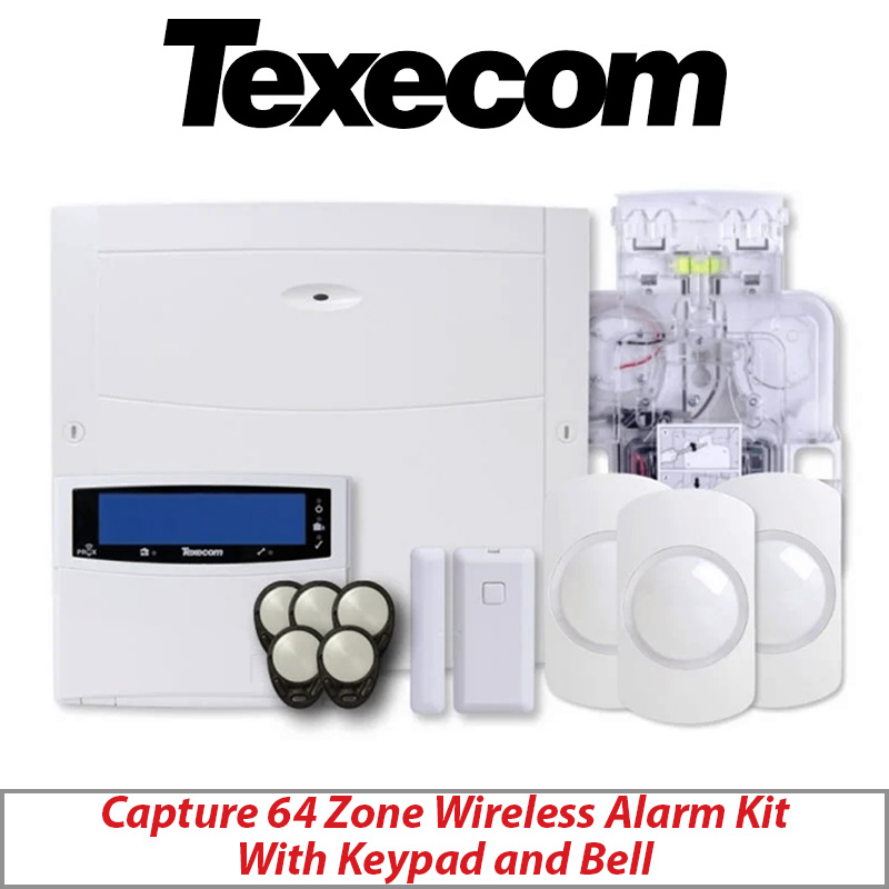 TEXECOM WIRELESS KIT KIT-1002 64-W WITH KEYPAD AND BELL ∙ Doris CCTV