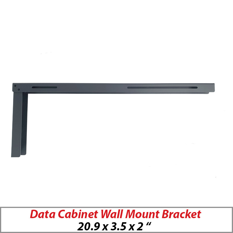 DATA CABINET WALL MOUNT BRACKET - BLACK ∙ Doris CCTV