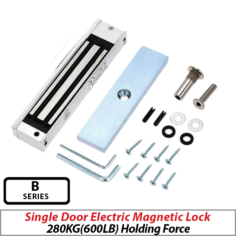 ELECTRIC MAGNETIC DOOR LOCK 280KG(600LB) HOLDING FORCE ( B SERIES ) MAG ...