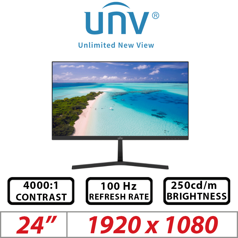 24 INCH UNIVIEW LED MONITOR WITH 100 HZ REFRESH RATE MW-LC24-E ∙ Doris CCTV