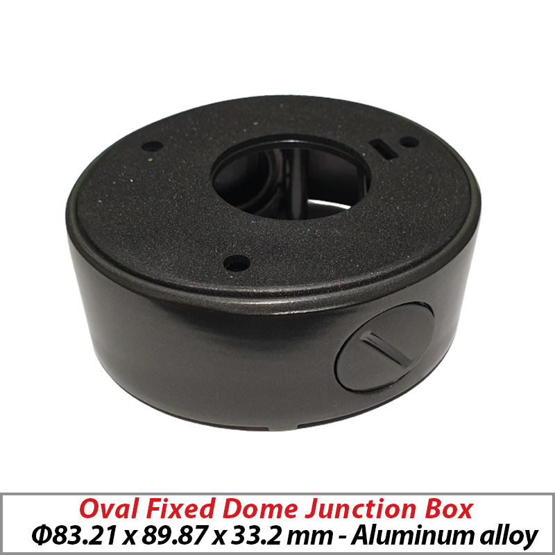 AN OVAL FIXED DOME JUNCTION BOX GREY ∙ Doris CCTV