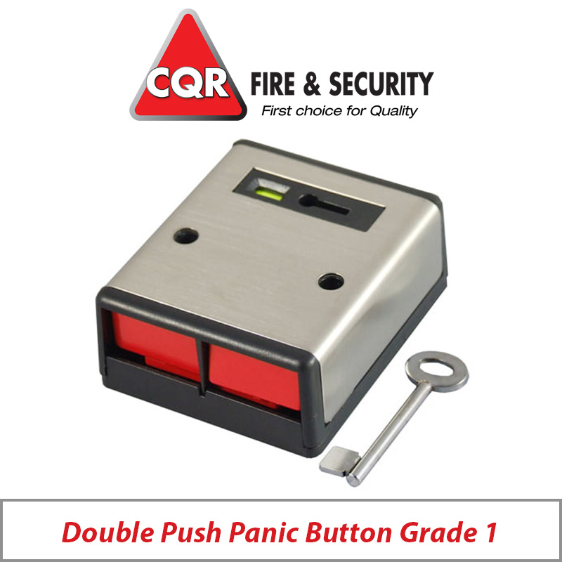 CQR DOUBLE PUSH PANIC BUTTON GRADE 1 PADP2/SS/G1 ∙ Doris CCTV