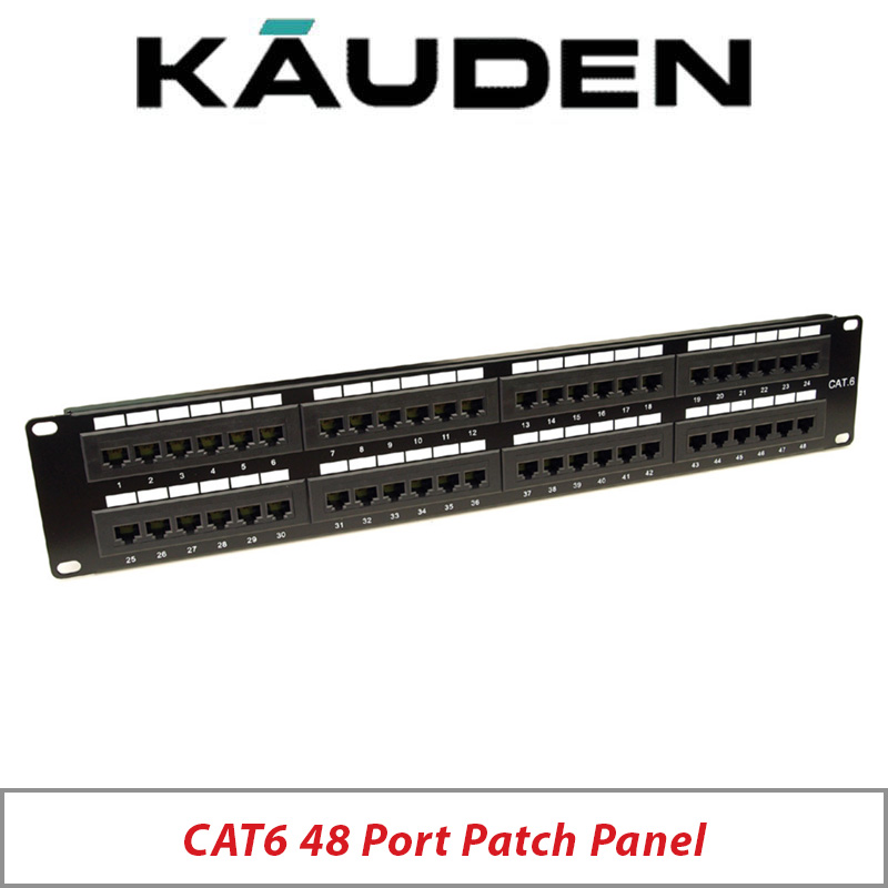 KAUDEN CAT6 48 PORT PATCH PANEL PPC48NB/CAT6 ∙ Doris CCTV
