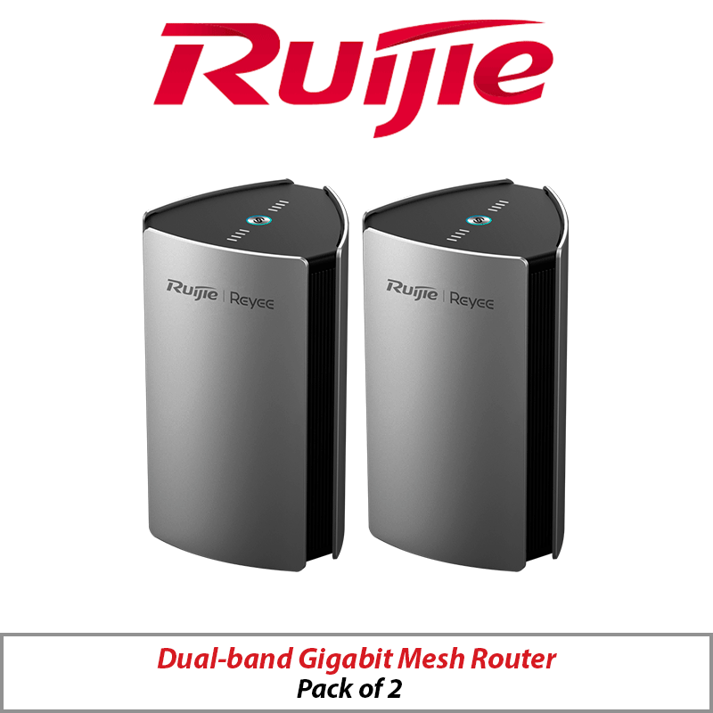 Ruijie 3200M Wi-Fi 6 Dual-Band Gigabit Mesh Router – Pack of 2 (RG-M32 ...