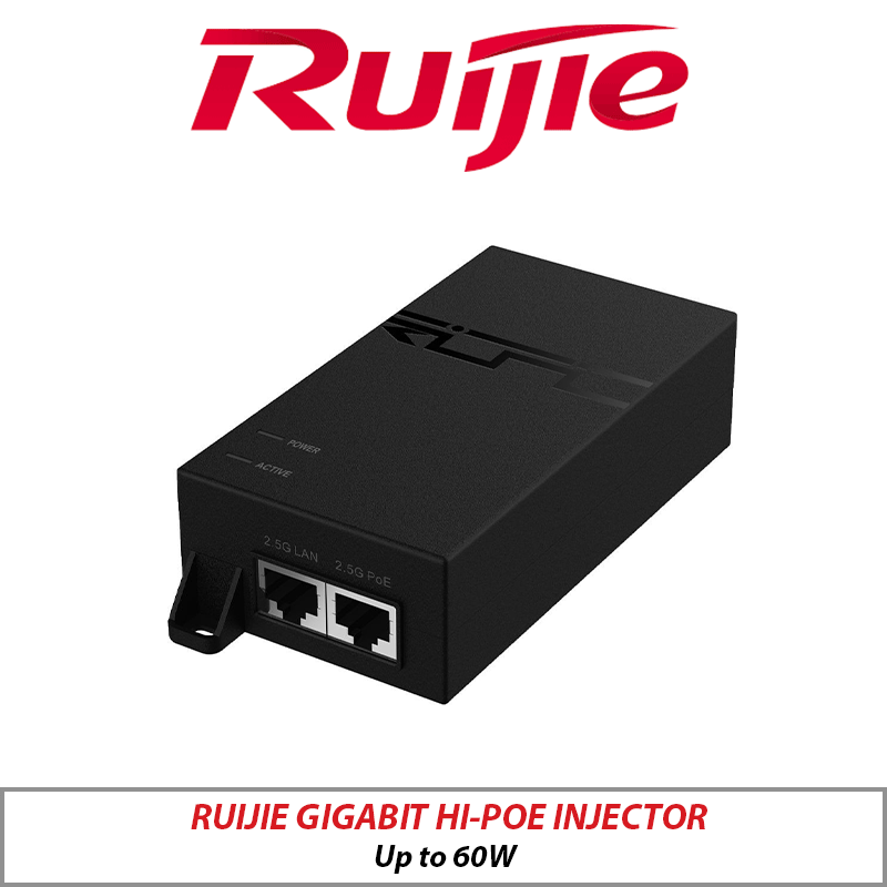 RUIJIE GIGABIT HI-POE INJECTOR RG-POE-50-60W-MG ∙ Doris CCTV