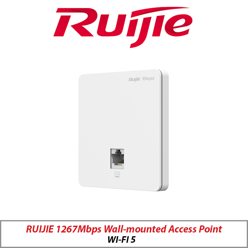 RUIJIE WI-FI 5 1267MBPS WALL-MOUNTED ACCESS POINT RG-RAP1200-F ∙ Doris CCTV