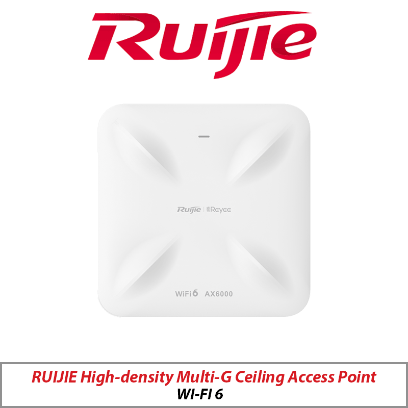 RUIJIE WI-FI 6 AX6000 HIGH-DENSITY MULTI-G CEILING ACCESS POINT RG ...