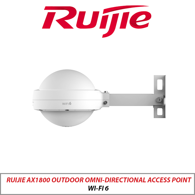RUIJIE WI-FI 6 AX1800 OUTDOOR OMNI-DIRECTIONAL ACCESS POINT RG-RAP6262 ...